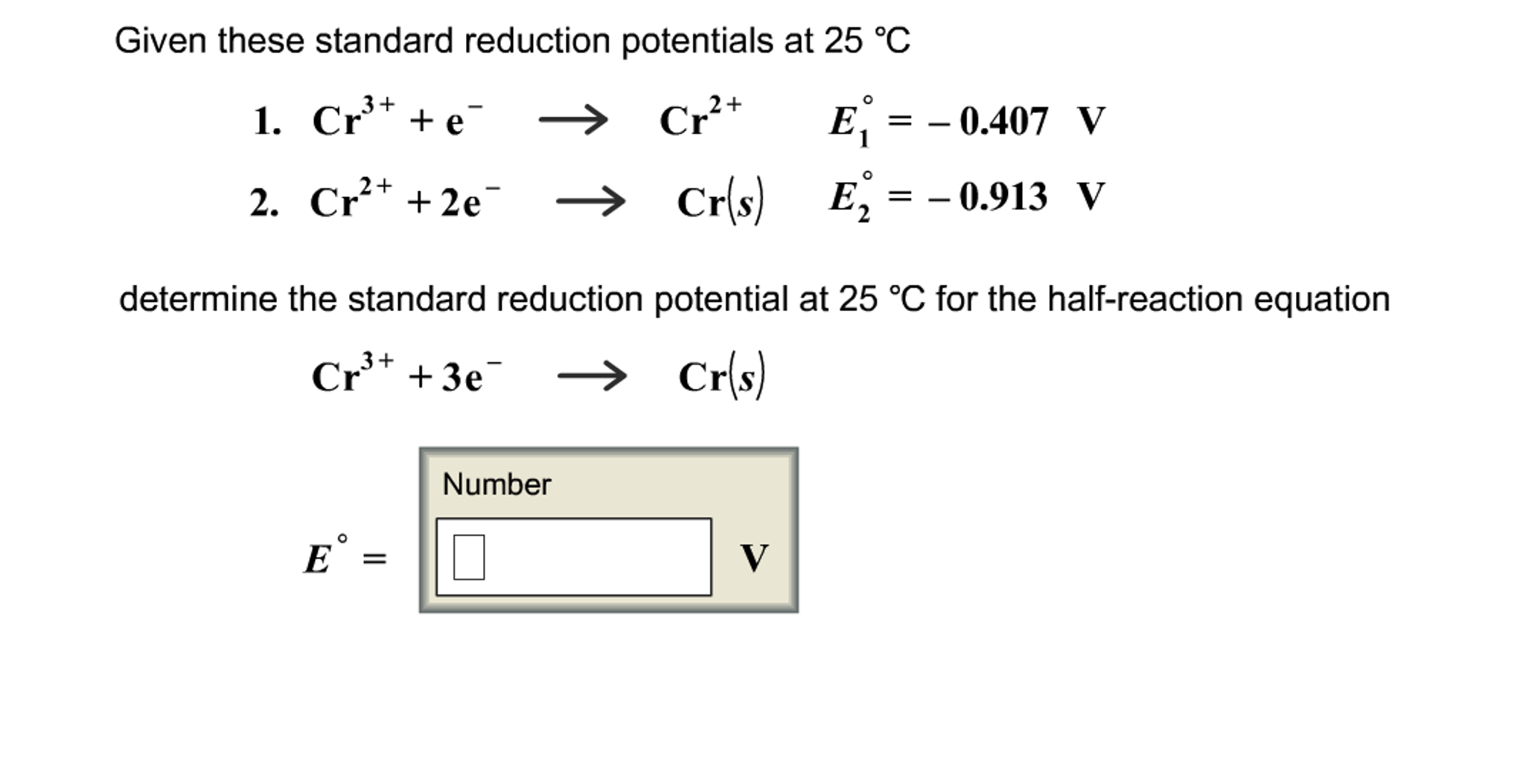 Standard Reduction Potential Practice Problems at Victor Floyd blog Standard Reduction Potential Practice Problems at Victor Floyd blog