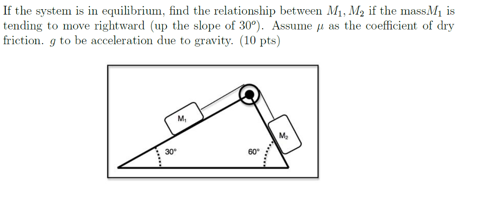 Solved If the system is in equilibrium, find the | Chegg.com