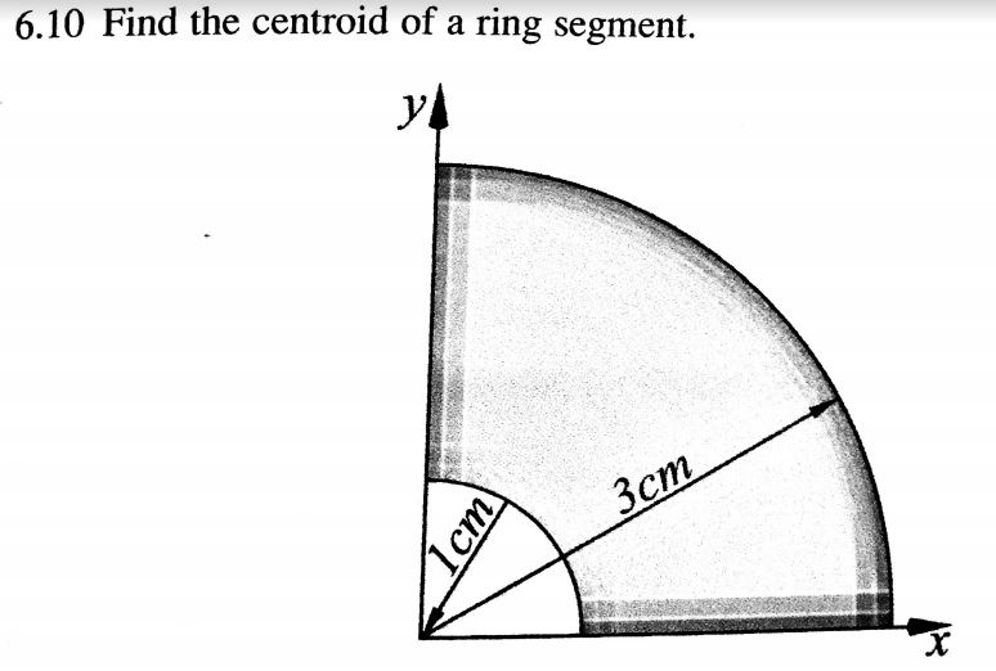 Solved Find the centroid of a ring segment. | Chegg.com