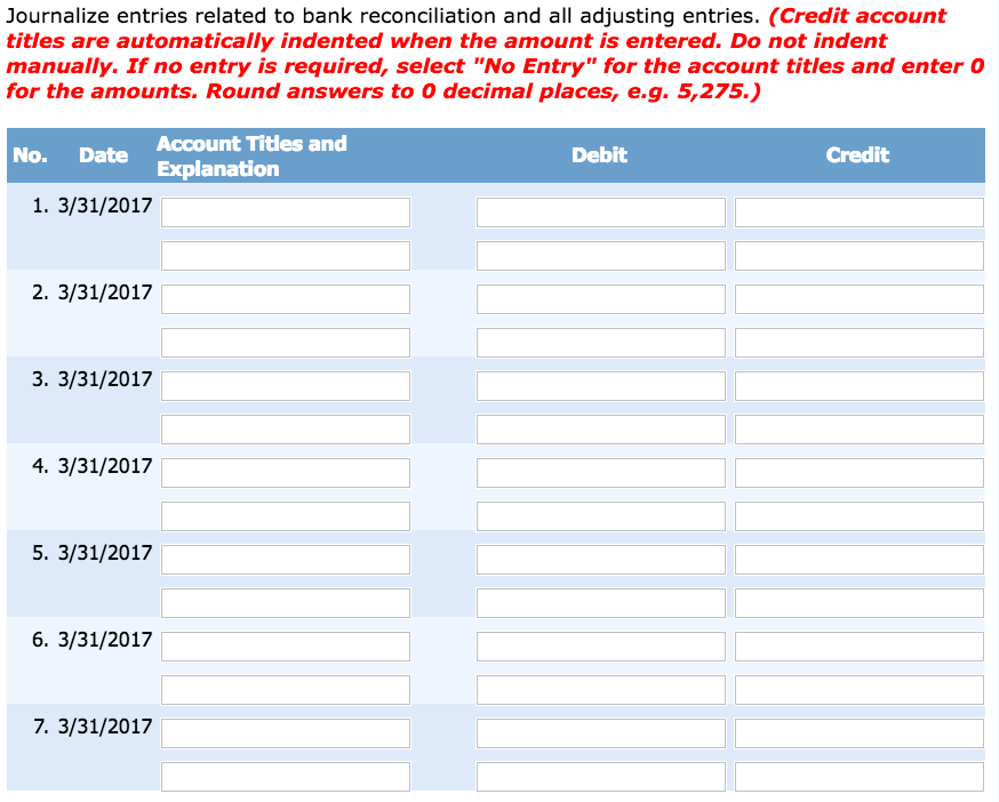 Solved Journalize entries related to bank reconciliation and | Chegg.com