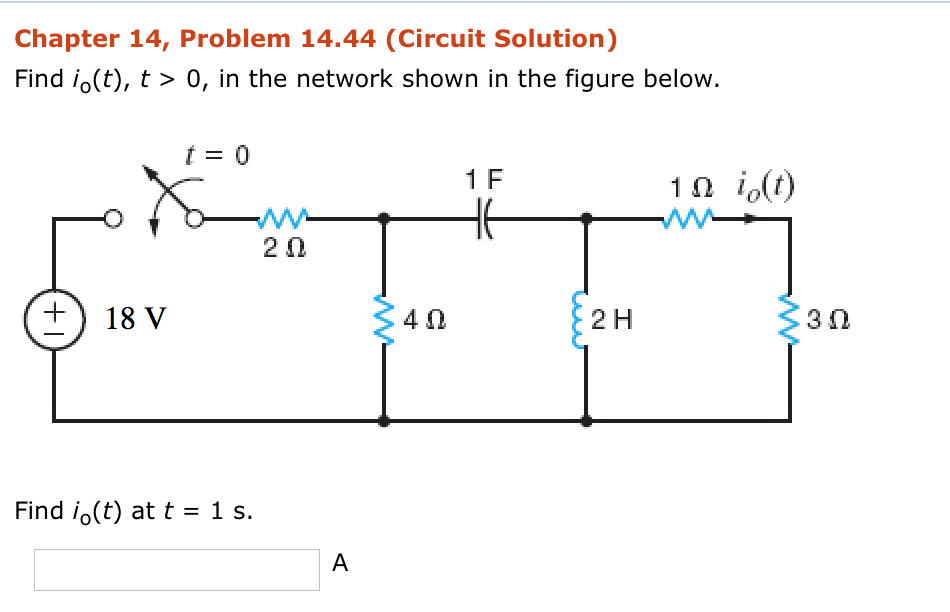 Solved Chapter 14, Problem 14.44 (Circuit Solution) Find | Chegg.com