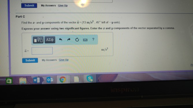 Solved Find the x- and y components of the vector a vector = | Chegg.com