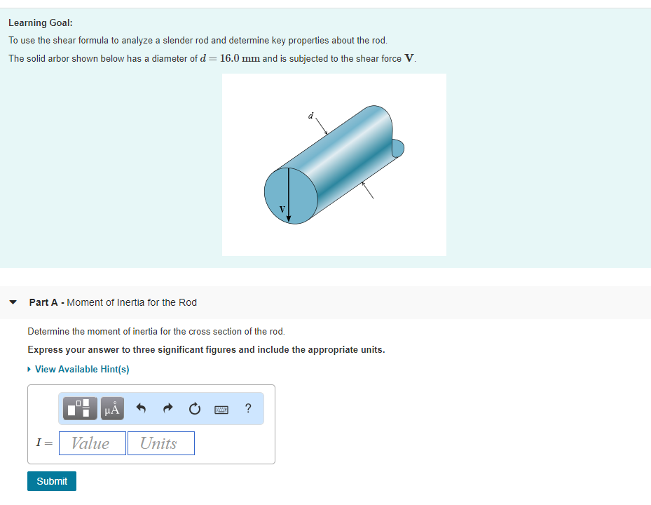 Solved Learning Goal: To use the shear formula to analyze a | Chegg.com