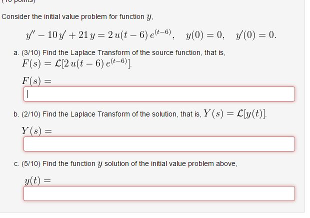 Solved Consider the initial value problem for function y. y" | Chegg.com