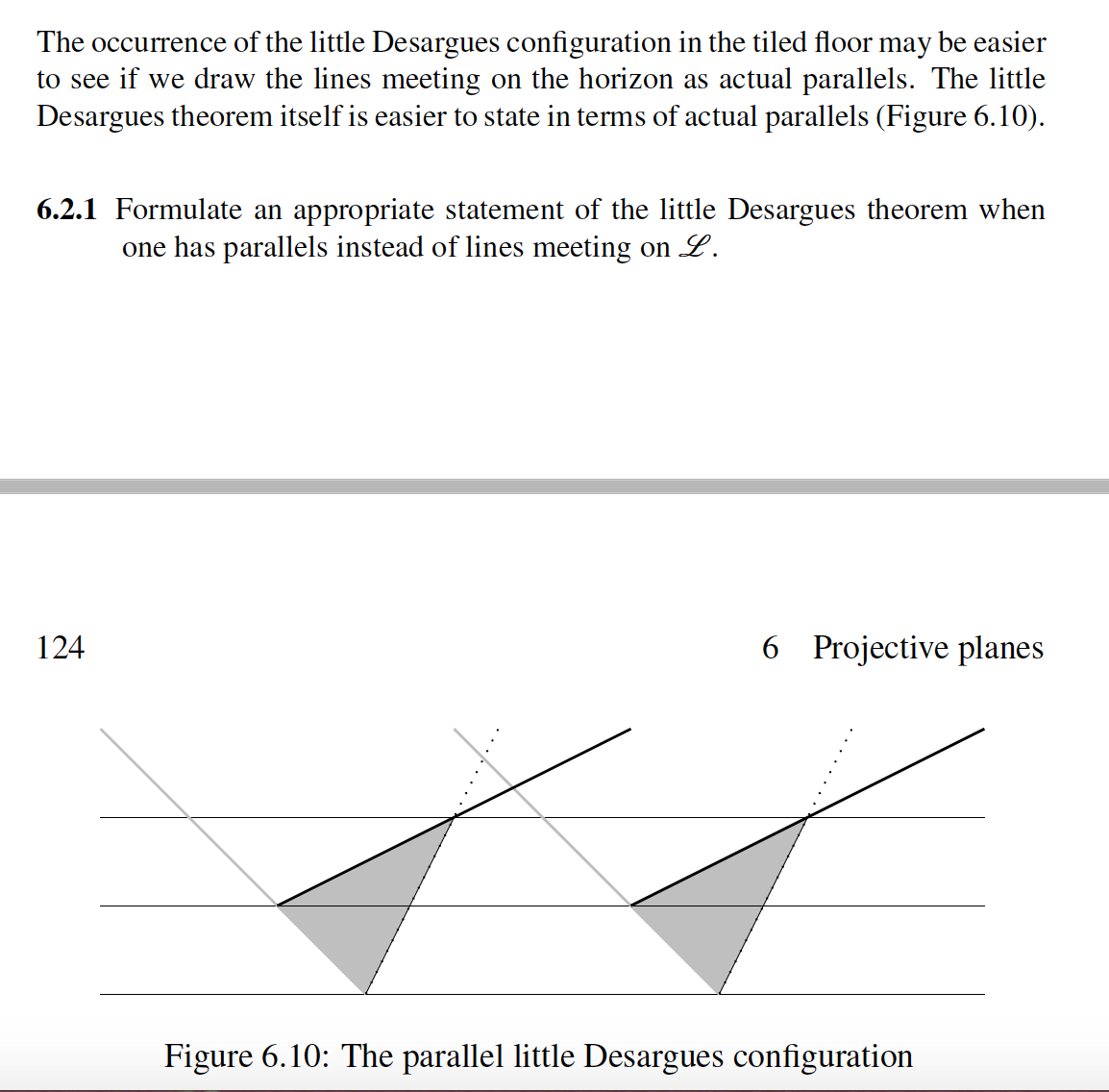 The occurrence of the little Desargues configuration | Chegg.com