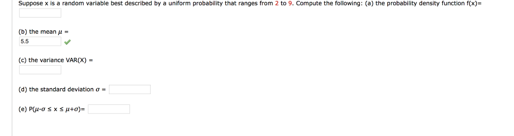 Solved Suppose x is a random variable best described by a | Chegg.com