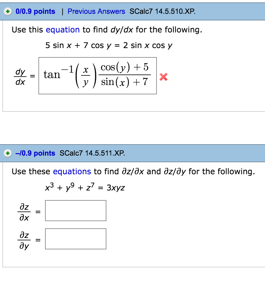 Solved Use this equation to find dy/dx for the following. 5 | Chegg.com