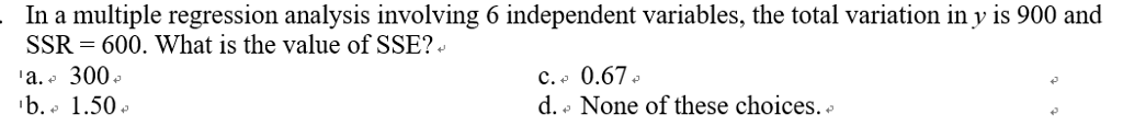 Solved Suppose a multiple regression analysis involving 25 | Chegg.com