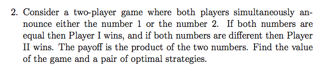 Consider a two-player game where both players | Chegg.com