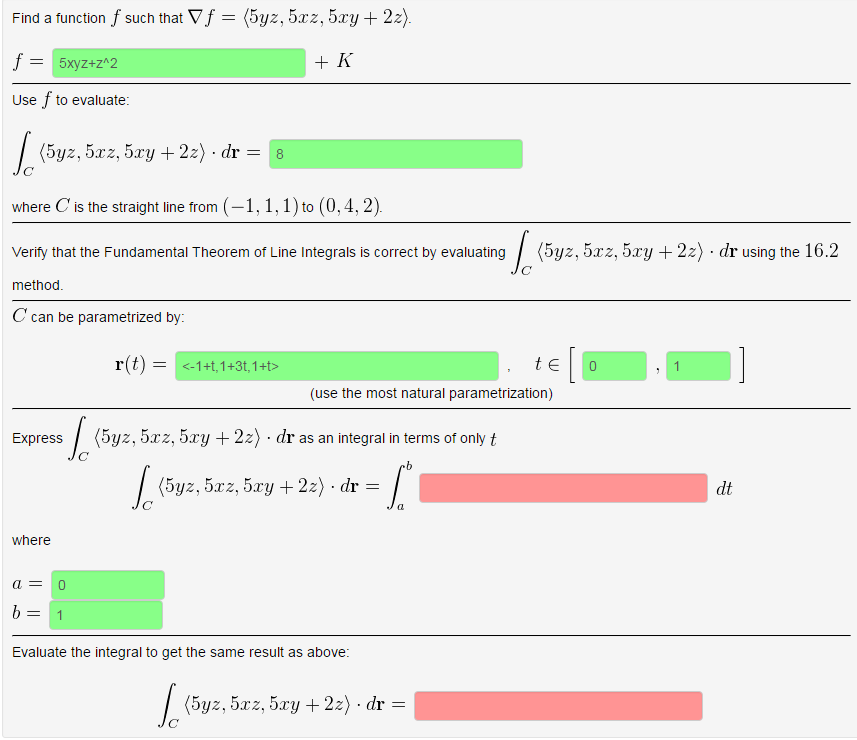 Solved Find a function f such that f = (5yz, 5xz, 5xy + 2z). | Chegg.com