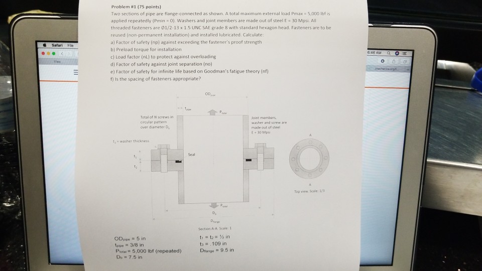 Solved Problem #1 (75 points) Two sections of pipe are | Chegg.com