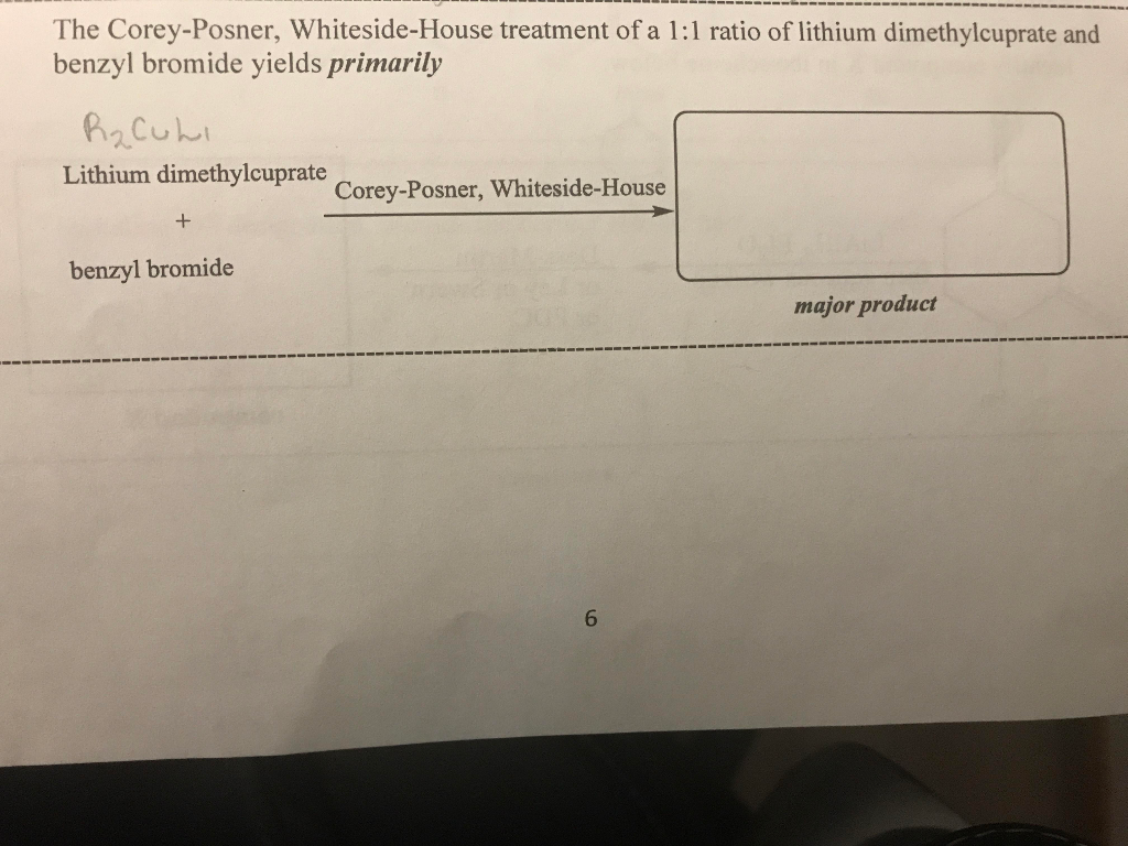 Solved 21. The Corey-Posner, Whiteside-House treatment of a | Chegg.com