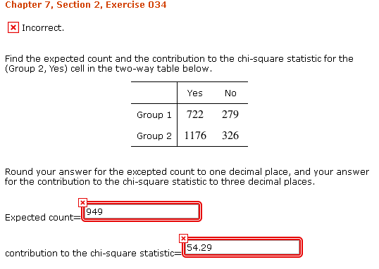 Solved Chapter 7, Section 2, Exercise 034 xIncorrect. Find | Chegg.com
