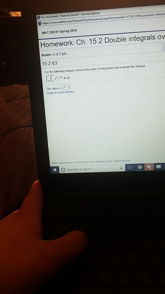 Solved Do Homework- Brandon Burrell-Internet Explorer | Chegg.com