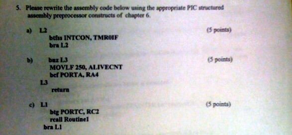 Solved Please rewrite the assembly code below using the | Chegg.com