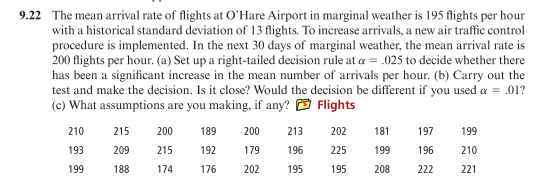 Solved The mean arrival rate of flights at O'Hare Airport in | Chegg.com