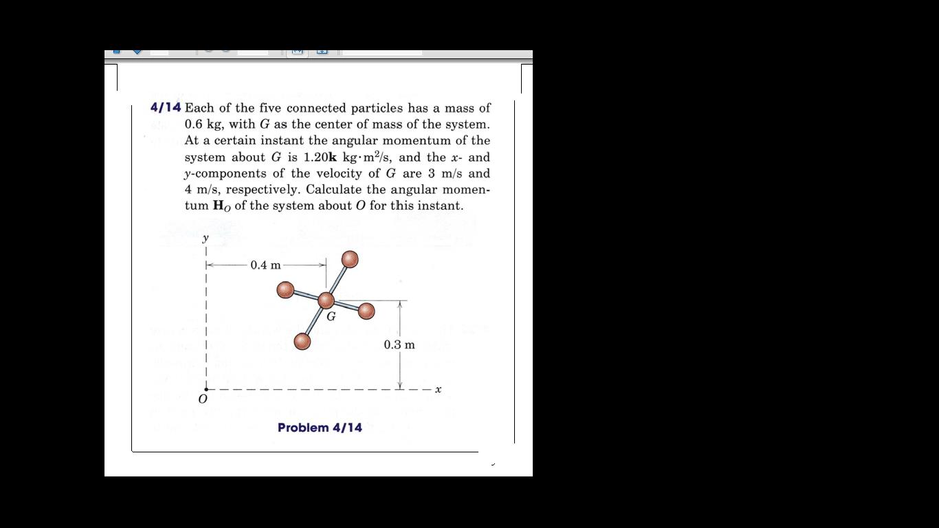 Solved Each of the five connected particles has a mass of | Chegg.com