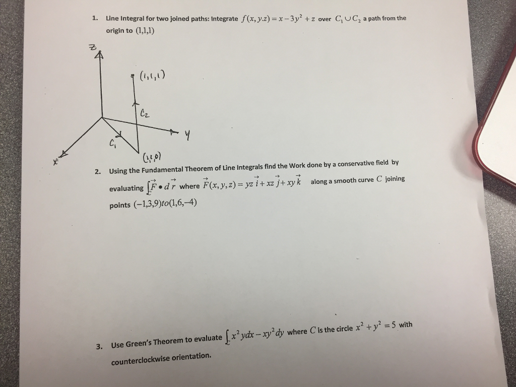 Solved Line Integral for two joined paths: Integrate f(x, y | Chegg.com