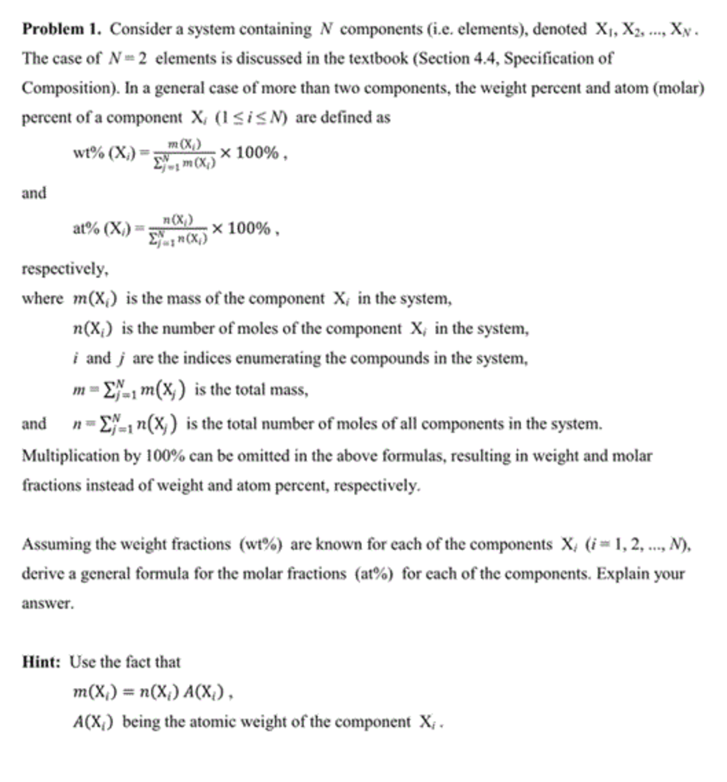 Solved Consider a system containing N components (i.e. | Chegg.com