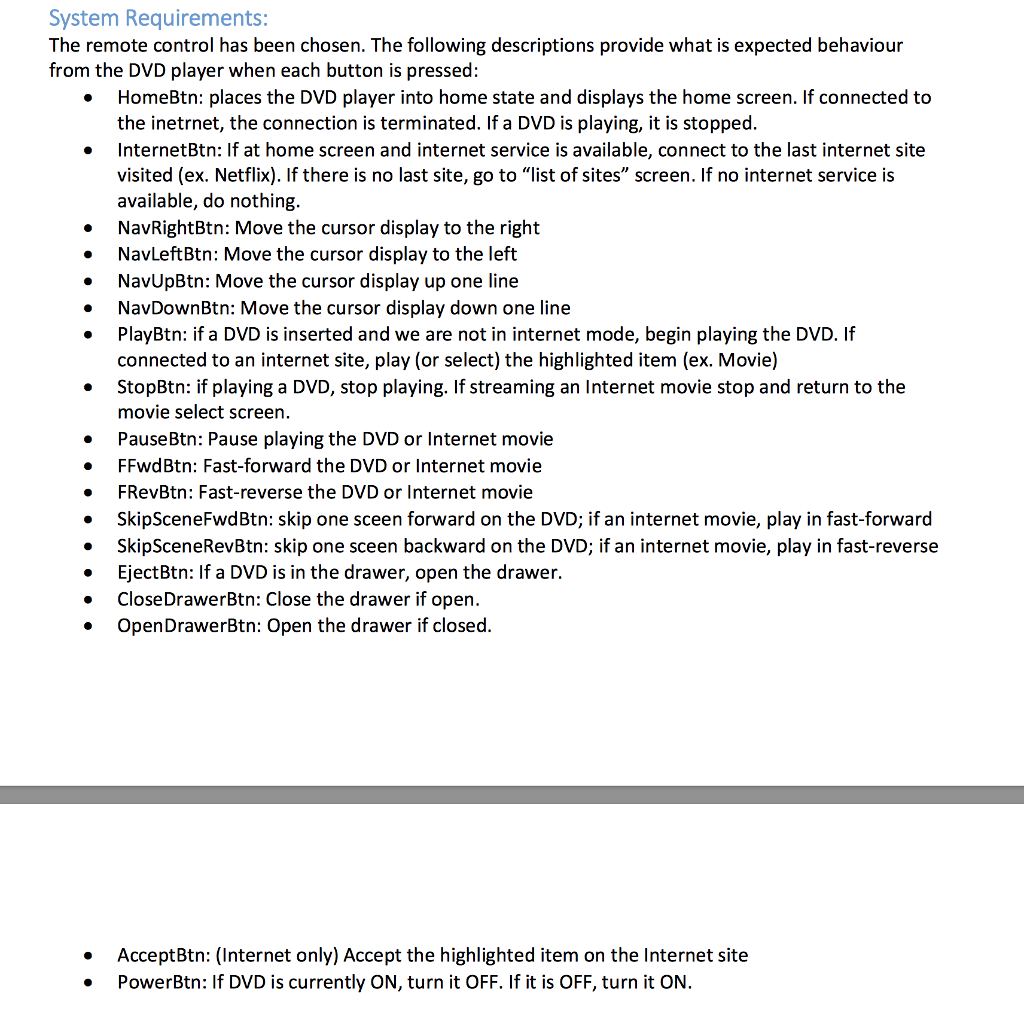 Solved You are to design and then build a software | Chegg.com