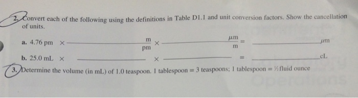 Solved Convert each of the following using the definitions | Chegg.com