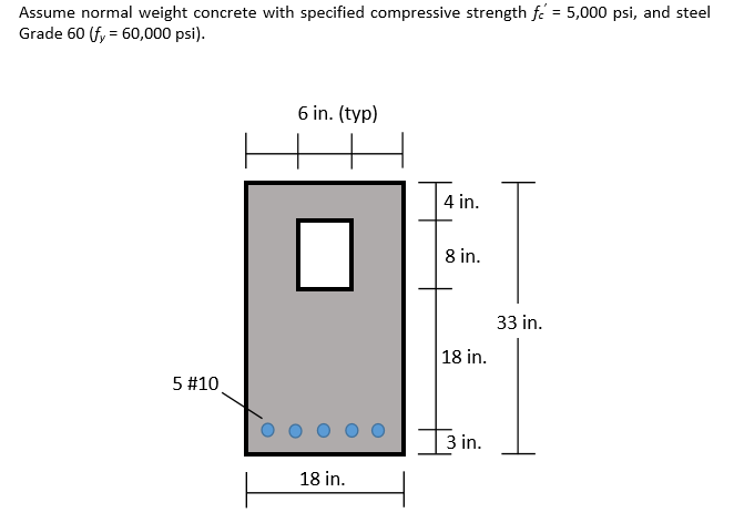 Solved Assume normal weight concrete with specified | Chegg.com