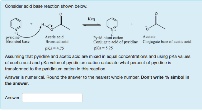 Solved Consider acid base reaction shown below. Assuming | Chegg.com