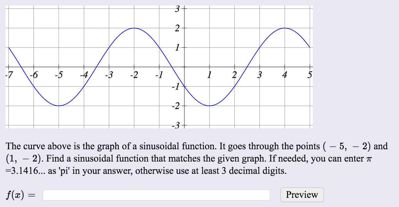 Solved The curve above is the graph of a sinusoidal | Chegg.com