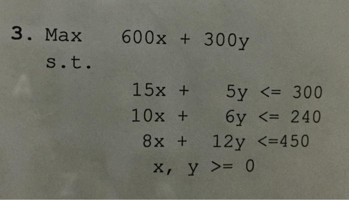 Solved Use graphical method to solve •draw a graph•identify | Chegg.com