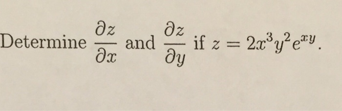 Solved Determine partial differential z/partial differential | Chegg.com