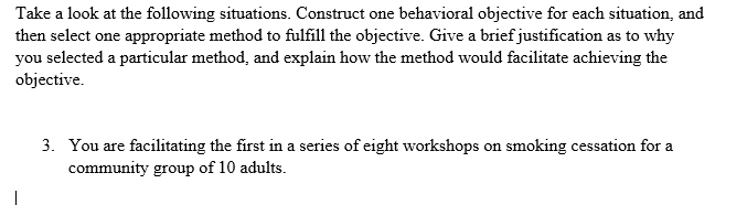 Solved Take a look at the following situations. Construct | Chegg.com