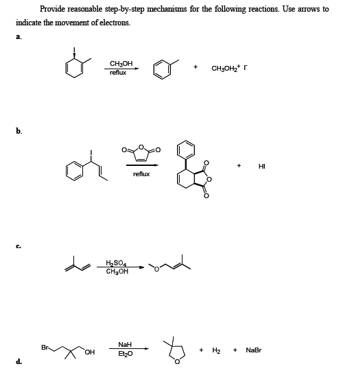 Solved Provide reasonable step-by-step mechanisms for the | Chegg.com