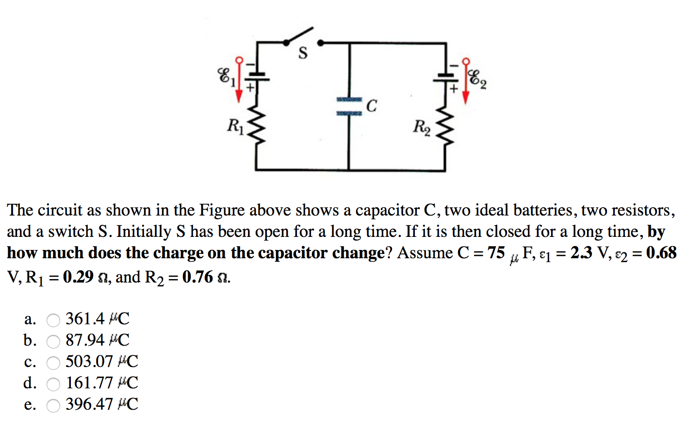Solved The circuit as shown in the Figure above shows a | Chegg.com