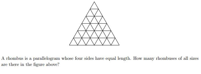 Solved A rhombus is a parallelogram whose four sides have | Chegg.com