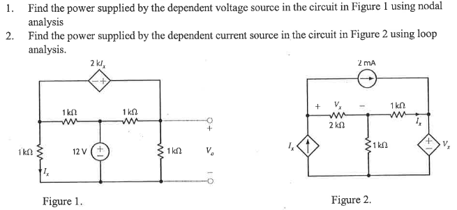 Solved Find the power supplied by the dependent voltage | Chegg.com