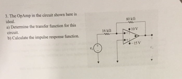 Solved The Op Amp in the circuit shown here is ideal. | Chegg.com