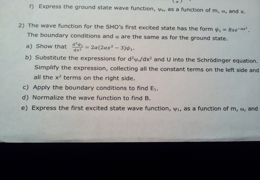 Solved Express The Ground State Wave Function As A