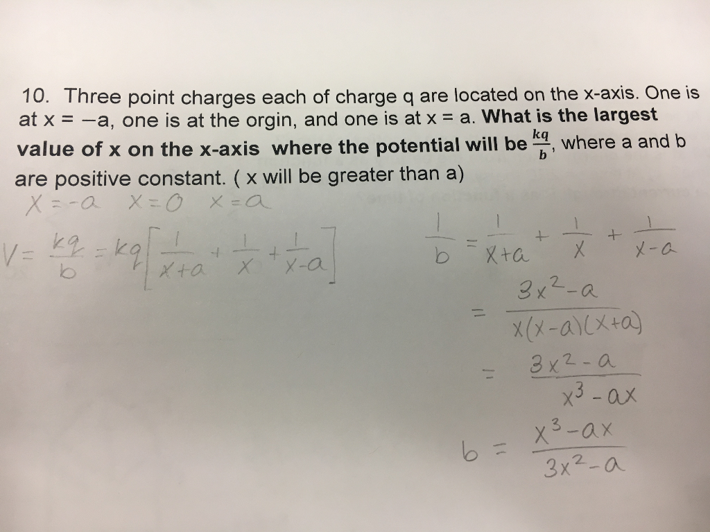 Solved Three point charges each of charge q are located on | Chegg.com