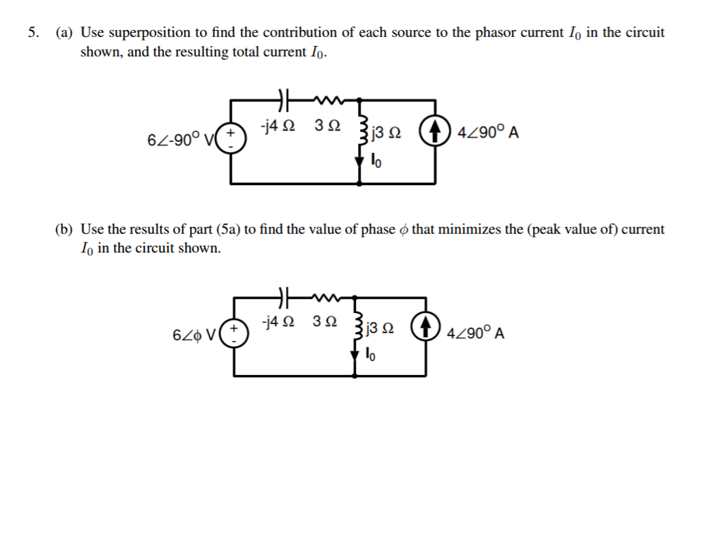 Solved (a) Use superposition to find the contribution of | Chegg.com