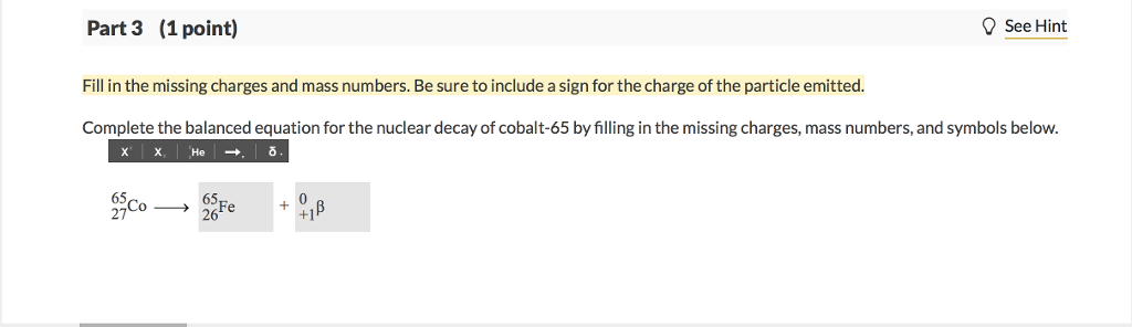 Solved See Hint Part 3 (1 point) Fill in the missing charges | Chegg.com Solved See Hint Part 3 (1 point) Fill in the missing charges | Chegg.com