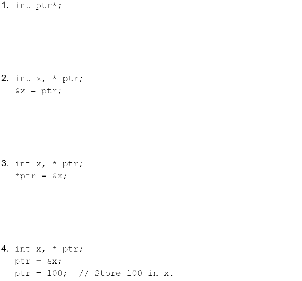 Solved Each of the following program segments has at least | Chegg.com