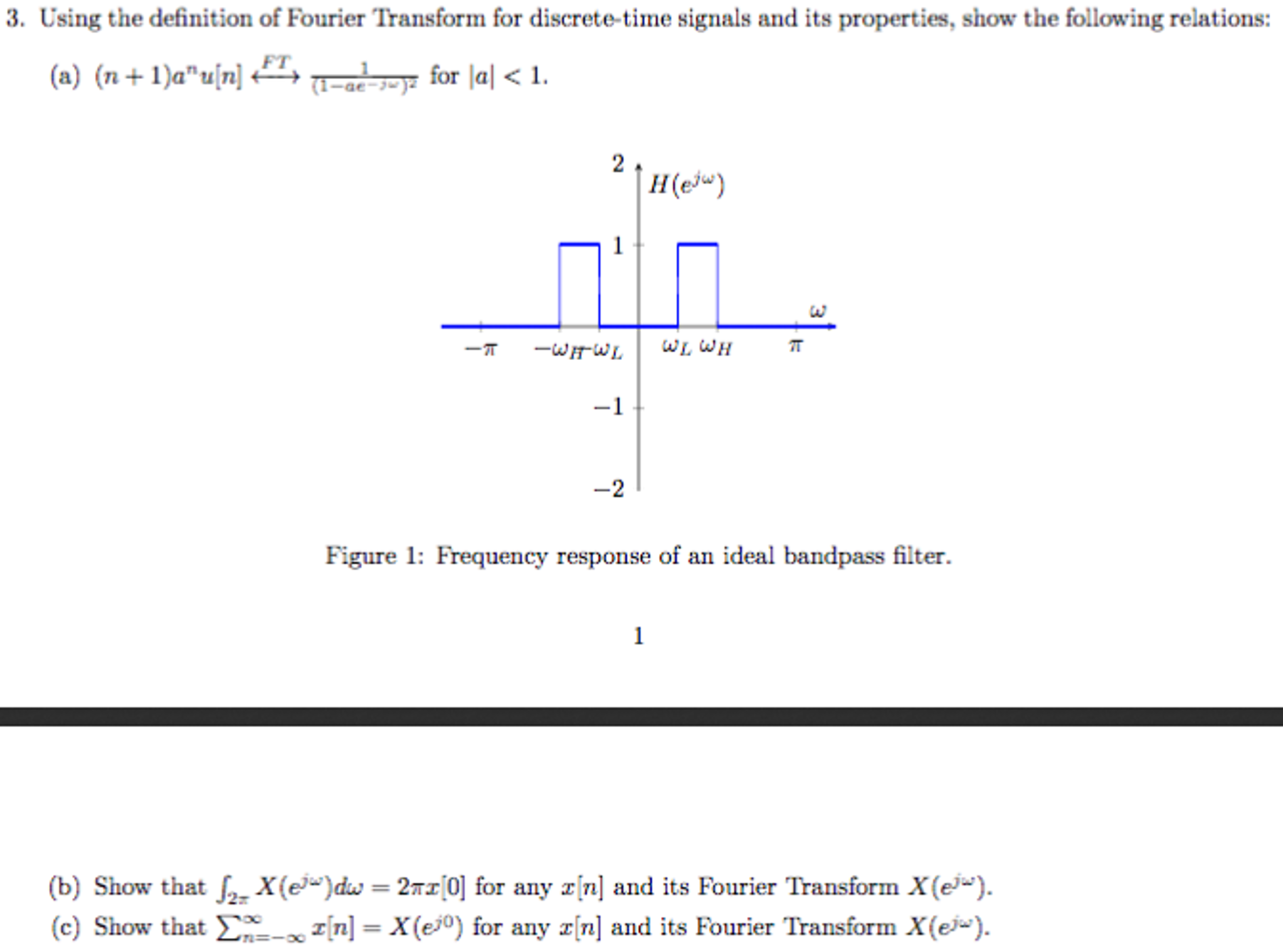 Solved Using the definition of Fourier Transform for | Chegg.com Solved Using the definition of Fourier Transform for | Chegg.com