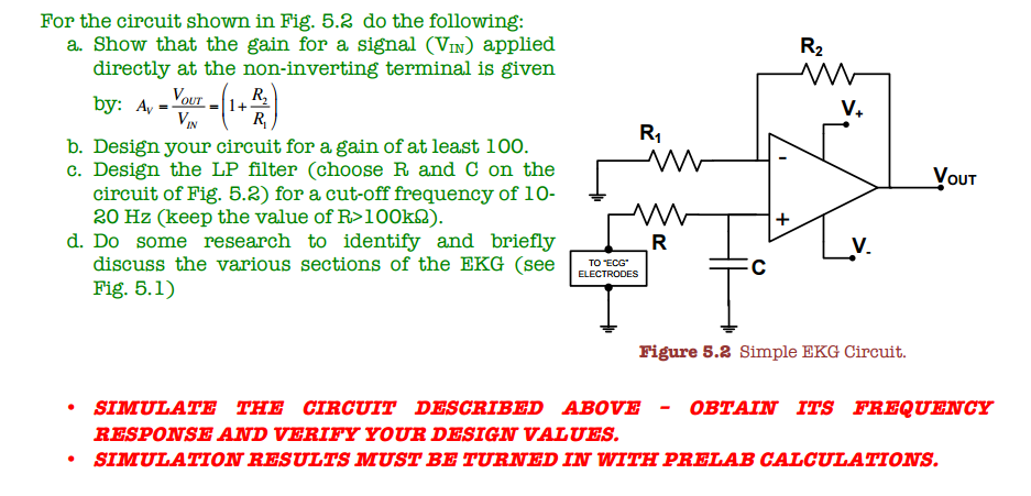 Solved For the circuit shown in Pig. 5.2 do the following: | Chegg.com
