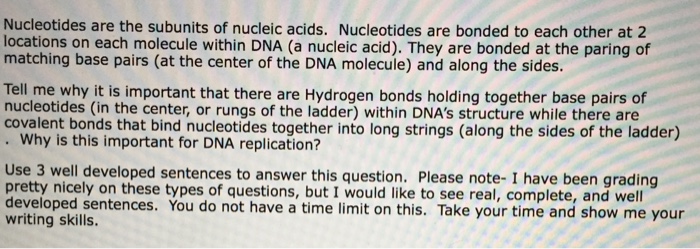 Solved Nucleotides are the subunits of nucleic acids. | Chegg.com