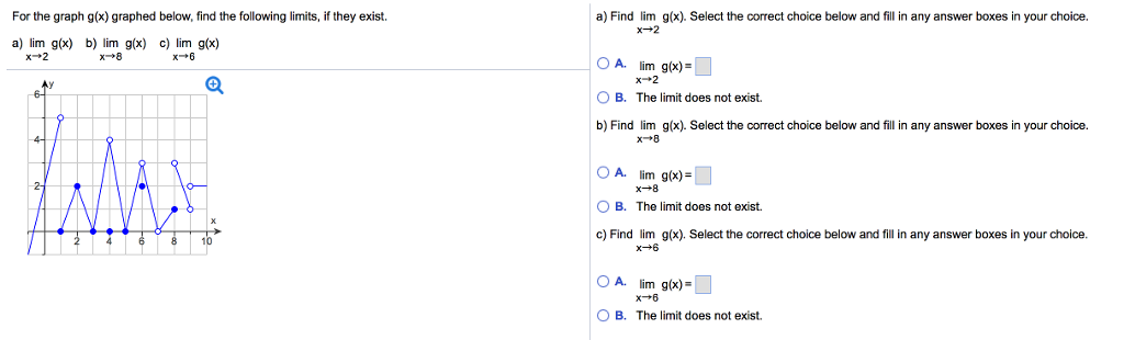 Solved For the graph g(x) graphed below, find the following | Chegg.com