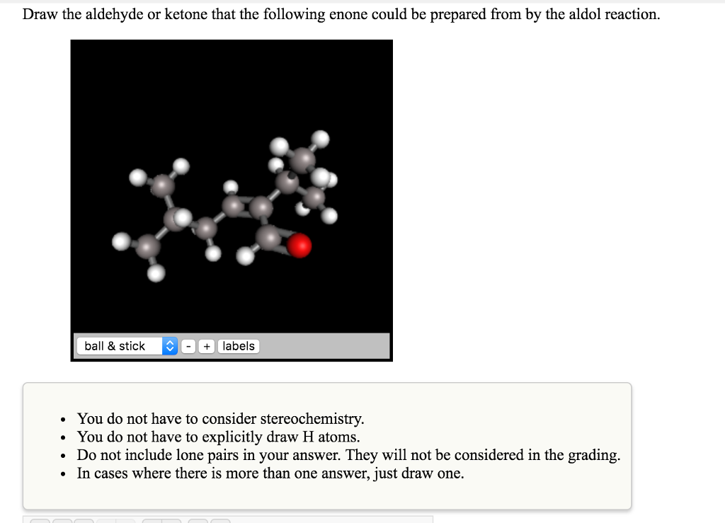 Solved Draw the aldehyde or ketone that the following enone | Chegg.com