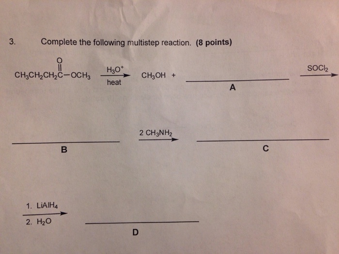 Solved Complete the following multistep reaction. Need help | Chegg.com