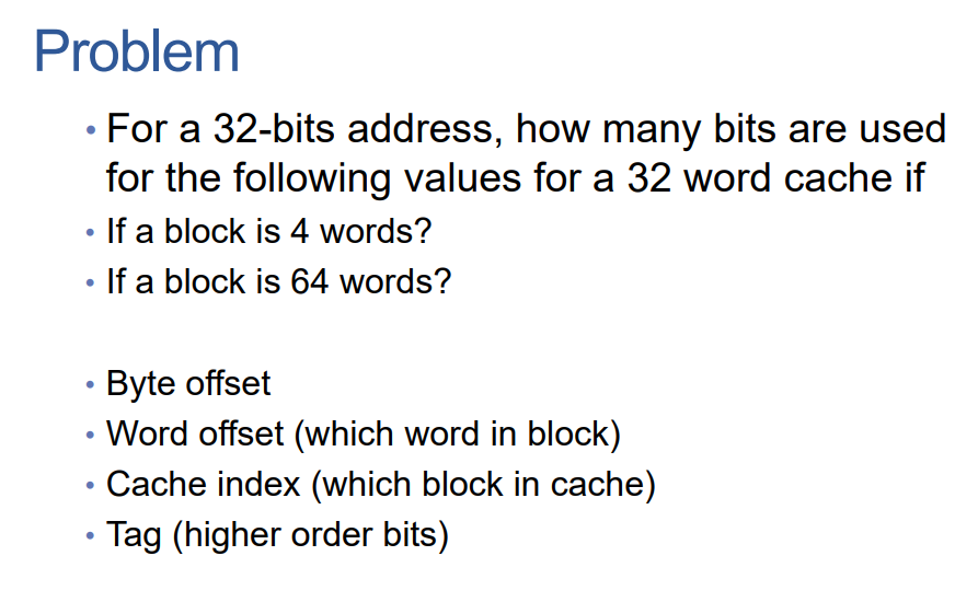 Solved Problem . For a 32-bits address, how many bits are | Chegg.com