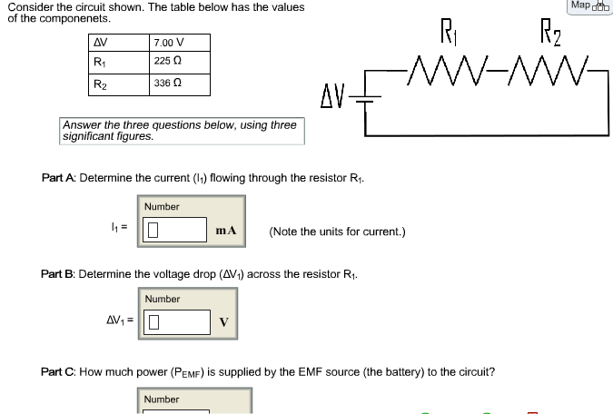 Solved Consider the circuit shown. The table below has the | Chegg.com