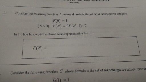 Solved 3. Consider the following function F whose domain is | Chegg.com Solved 3. Consider the following function F whose domain is | Chegg.com